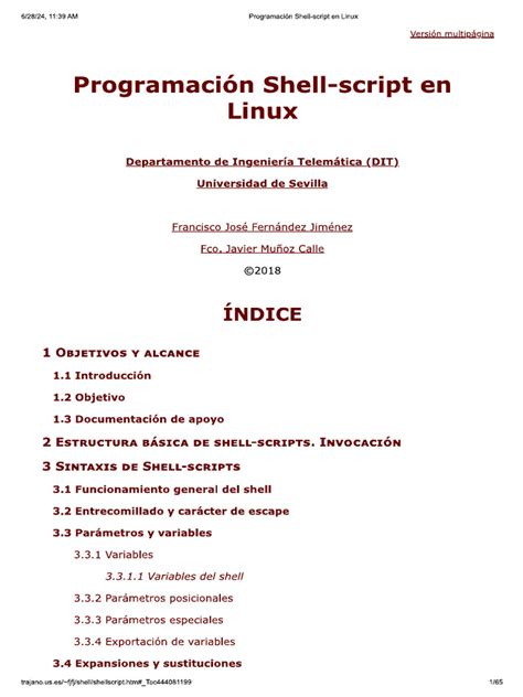 Programación Shell Script En Linux Pdf