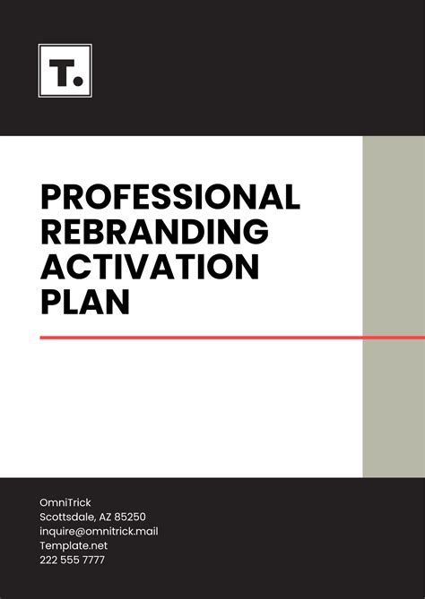 Free Brand Activation Plan Templates Editable And Printable