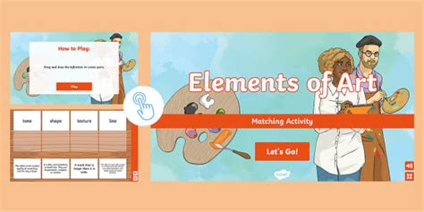 Elements Of Art Match Activity