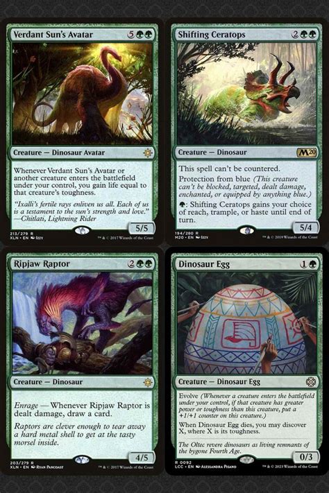 Zacama Primal Calamity Naya Dinosaur Commander Deck Magic Mtg Ready To