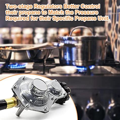 Pertf Two Stage Propane Regulator For Heaters And Grills 12ft Hose