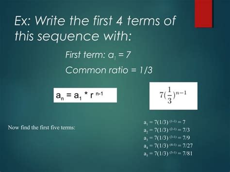 Geometric And Arithmatics Sequence Ppt