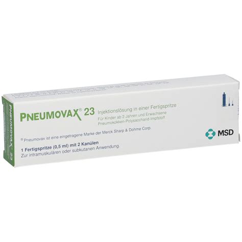 Pneumovax 23 Inj L I E Fertigspr 2 Beigef Kanülen 0 5 Ml Mit Dem E