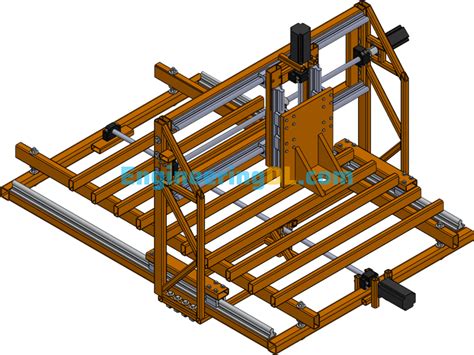 Three Axis CNC Router SolidWorks Mechanical Engineering Design Library