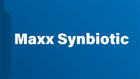 Maxx Synbiotic Range Ecolab