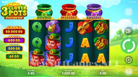 3 Clover Pots Slot Review And Demo By Bng Booongo Play Free Online