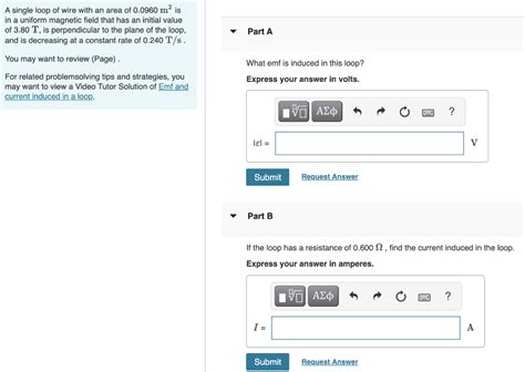 Solved A single loop of wire with an area of mºis in Chegg