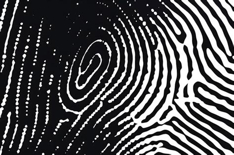 Fingerprint Texture With Regular Swirled And Dense Pattern C Collage Overlay Natural Art