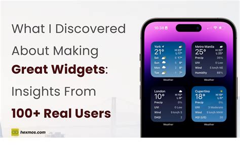 What I Discovered About Making Great Widgets Insights From 100 Real Users