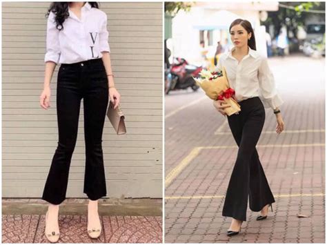 Gợi Ý Phối Đồ Quần Tây Ống Loe Phối Với Áo Gì Thái Tuấn Fashion