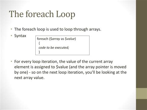 Ppt Php Looping While Loops Powerpoint Presentation Free Download