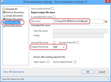 Print Purchase Orders In Different File Formats For Different Vendors MS Dynamics AX