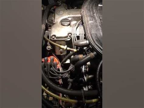 Mercedes M110 with Weber Carburetor backfiring - YouTube