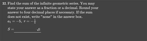 Solved 28 Find The First Four Terms Of The Geometric