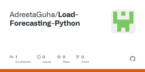 GitHub AdreetaGuha Load Forecasting Python