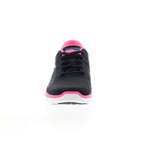Skechers Glide Step Flex Sheer Virtue Womens Black Lifestyle Sneakers