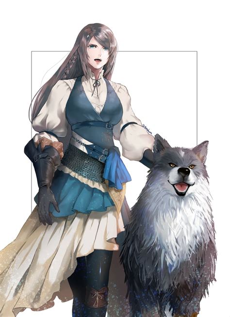 Jill Warrick And Torgal Final Fantasy And 1 More Drawn By Igusaharu