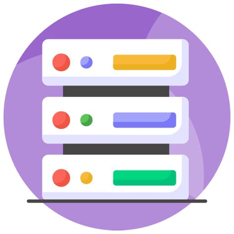 data sever database datacenter storage backup network icon