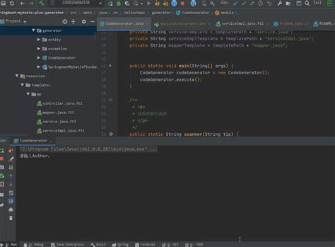 GitHub misterchaos springboot mybatis plus generator 基于mybatis plus的springboot代码生成器实现
