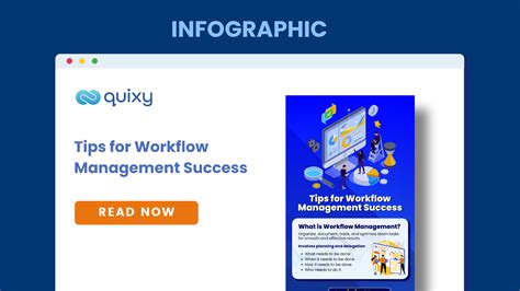 [infographic] Tips For Workflow Management Success Quixy