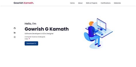 Gowrish G Kamath On Linkedin Html Javascript Css Webdesign Bootstrap