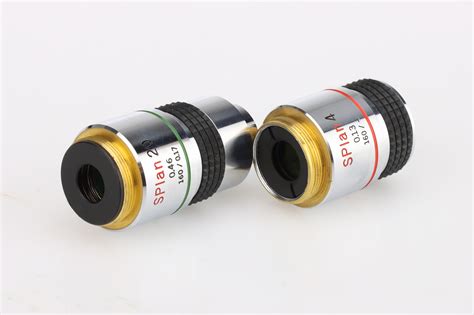 Lot 383 4 Olympus Microscope Objectives Splan