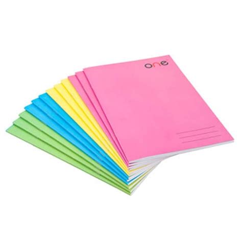 One สมุดปกอ่อน ตัด 9 60แกรม คละสี 40 แผ่น แพ็ค12เล่ม One Monet Asia