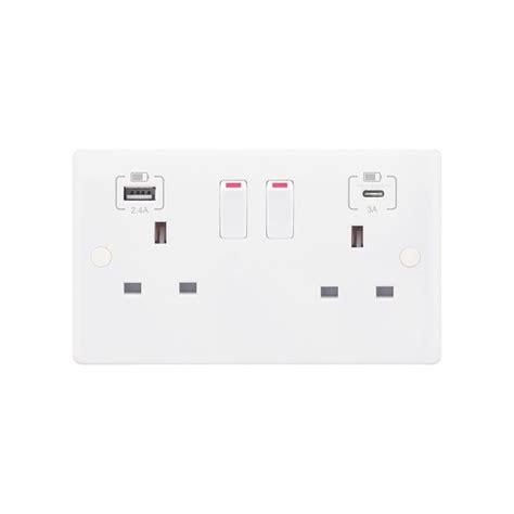 LGA Selectric SSL Gang Socket USB C W Berry