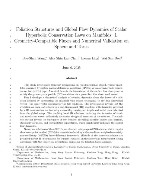 Pdf Foliation Structures And Global Flow Dynamics Of Scalar