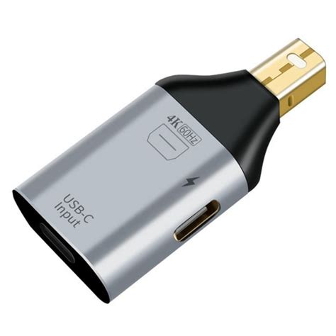 Usb C Adapter Type C Female To Compatible Dp Minidp Male Adapter Hd Video 4k 60hz Lazada Vn
