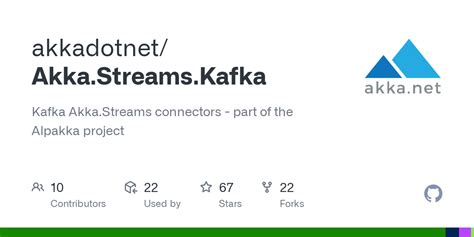 GitHub Akkadotnet Akka Streams Kafka Kafka Akka Streams Connectors Part Of The Alpakka Project