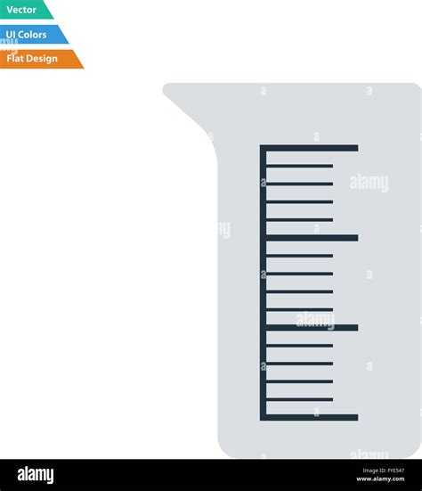 Flat Design Icon Of Chemistry Beaker In Ui Colors Vector Illustration Stock Vector Image And Art