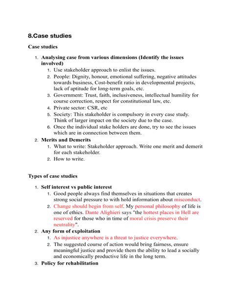 Case Study Analysis Guide