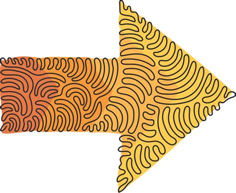 Single Continuous Line Drawing Arrow Icon Flat Style Arrow Logo Icon For Your Web Site Design