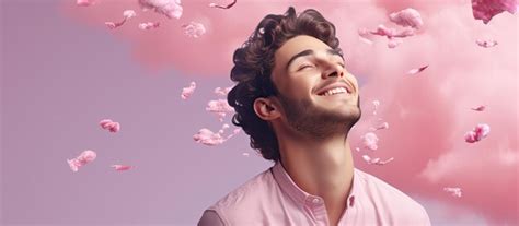 Premium Ai Image Creative Thinker Generating Unique Lifestyle Concepts Against Pink Backdrop