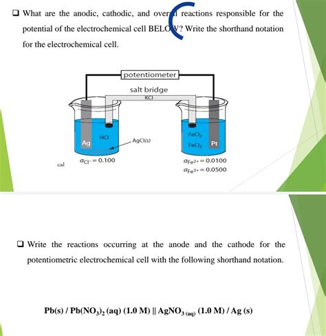 Solved What Are The Anodic Cathodic And Over Reactions
