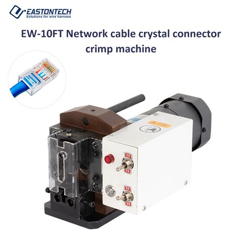 Rj45 Lan Cable Terminal Crimping Machine Crystal Head Riveting Machine