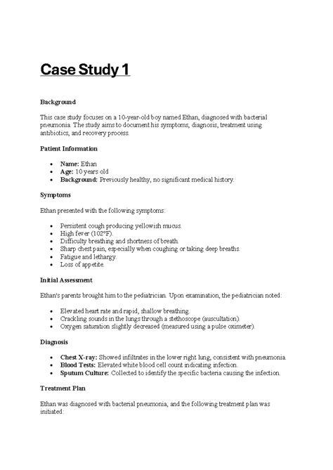 Case Study 1 Biology Case Study 1 Background This Case Study Focuses