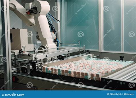 packaging and sorting robot packaging products with different colors