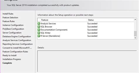 hodentekmsss enabling r service and verifying local r script execution