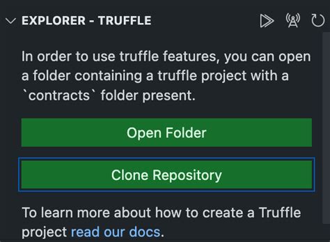 Add A New Project Option To Explorer View If Project Isn T Detected Issue Trufflesuite