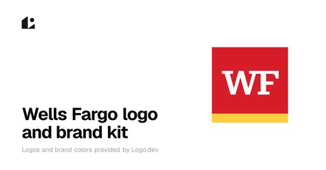 Wells Fargo Logo And Brand Kit Svg Png Vector Logo Dev