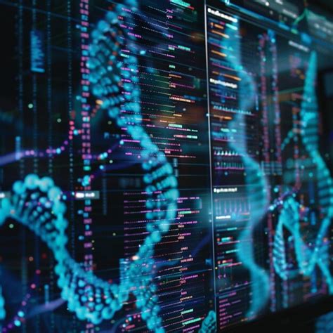 A Closeup Of Forensic Dna Analysis On A Computer Screen Premium Ai Generated Image