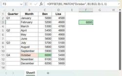 Excel OFFSET XLOOKUP Better Alternative To OFFSET MATCH