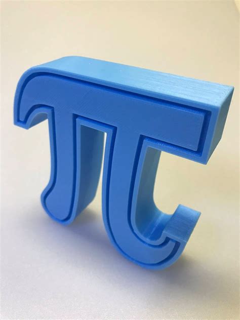 3d Printed Pi Symbol Etsy