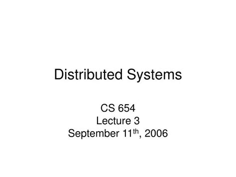 PPT Distributed Systems PowerPoint Presentation Free Download ID