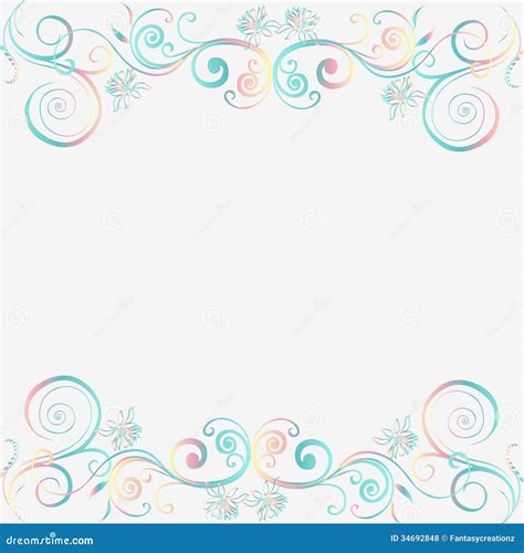 Abstract Border Stock Vector Illustration Of Border 34692848