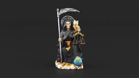 🎅 Santa Muerte Alta Santa Muerte Con Escamas・archivo Stl Para Impresión