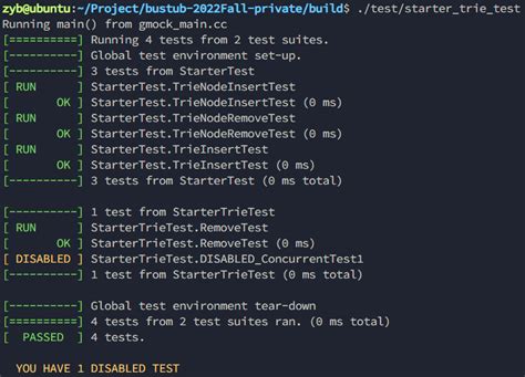Cmu15 445 2022 Fall 通关记录 —— Project 0 Trie Treeclang Apply