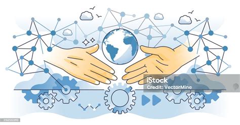 이해관계자 참여 및 비즈니스 커뮤니케이션 개요 손 개념 개념에 대한 스톡 벡터 아트 및 기타 이미지 개념 개발 계약서
